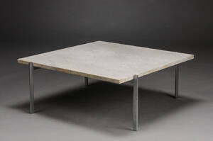 Slutpris för Poul Kjærholm. PK-61 sofabord