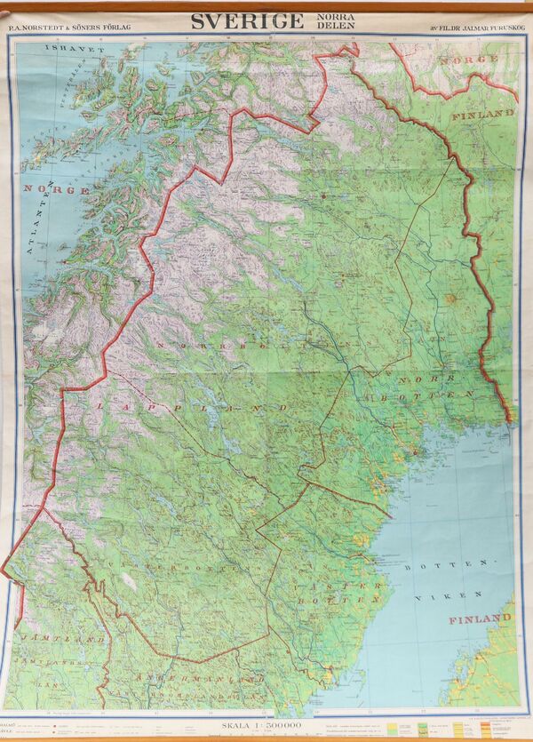 Slutpris för Karta över Sverige och Norge