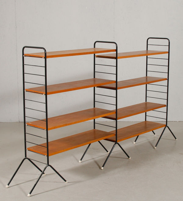 Slutpris för Fristående bokhylla, teak, stringmodell