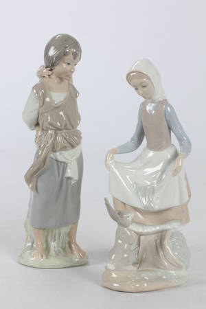 Slutpris för Lladro figurer i porcelæn (2)